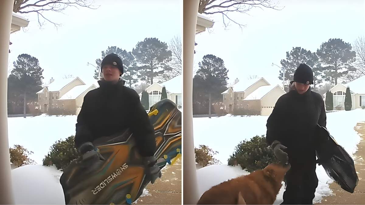 Video: Golden Retriever Is Invited by Neighborhood Kids to Play With ...