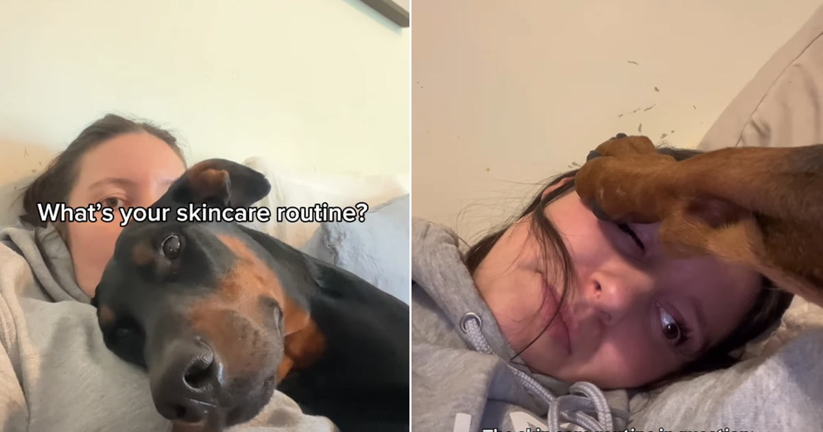 Video: Dog Helps Mom With 'One-of-a-Kind' Skincare Routine - DogTime