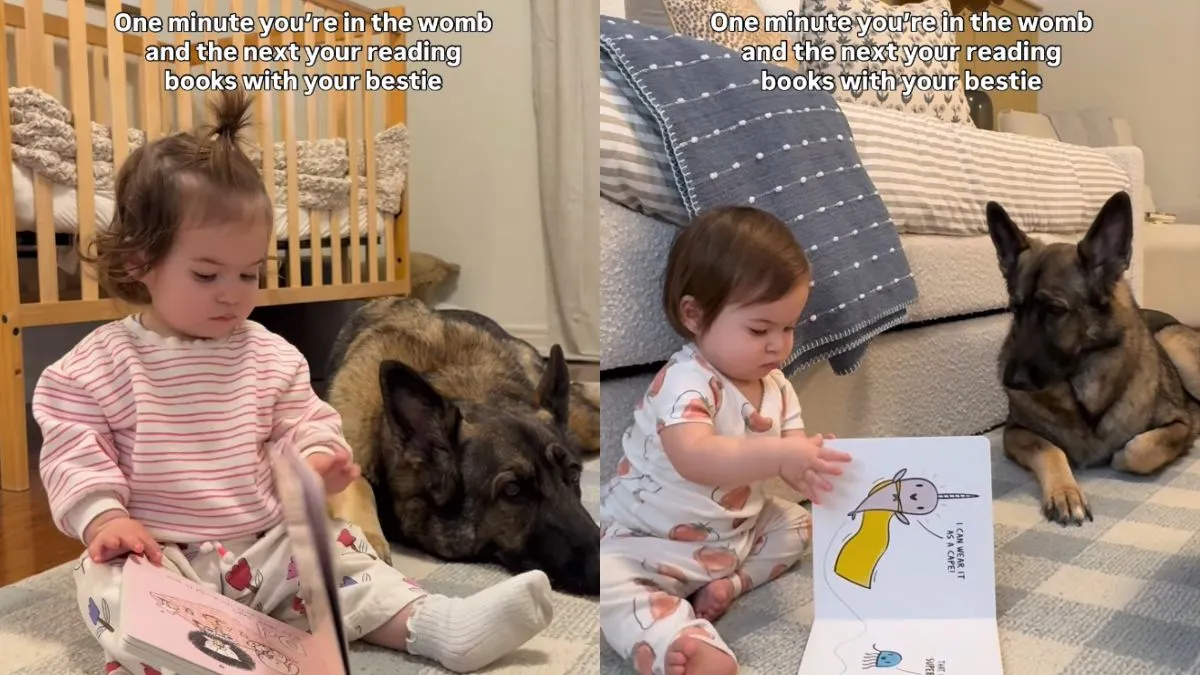 Baby & Dog Bestie Bond Over Something So Unexpected Yet Beautiful - DogTime